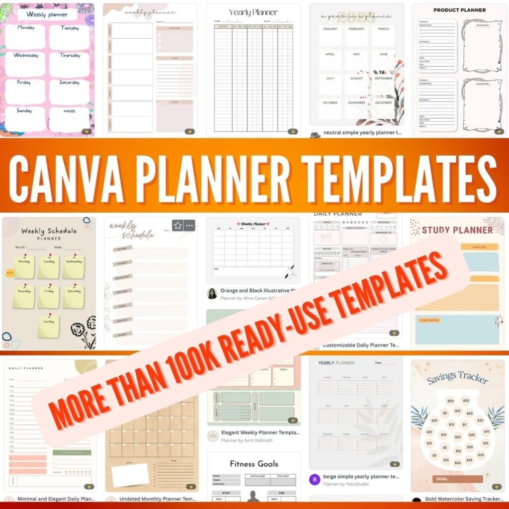 Create & Design Canva Planner Templates | Make Money Online