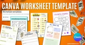 How to Create Canva Worksheet Templates and Earning Online