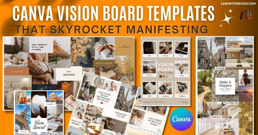 Free Canva Vision Board Template that Skyrocket MANIFESTING