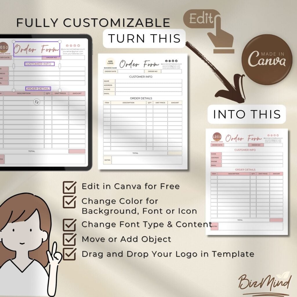 Order Form Template Bundle - Earn with Design